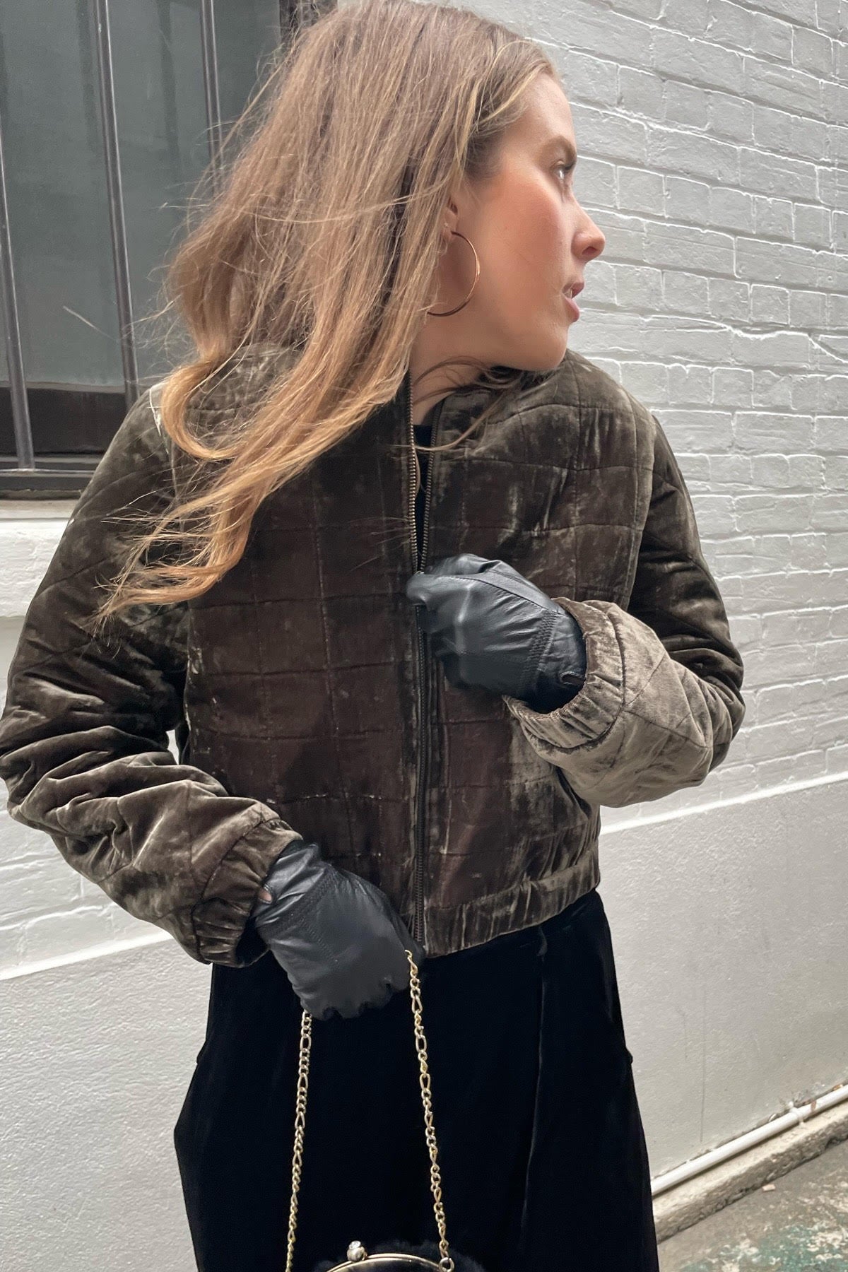 Chaqueta Velvet Bomber - Bronze – Violet Fish